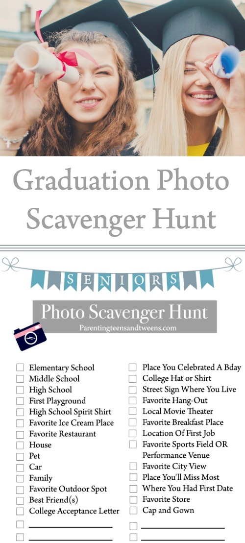 Graduation Photo Scavenger Hunt