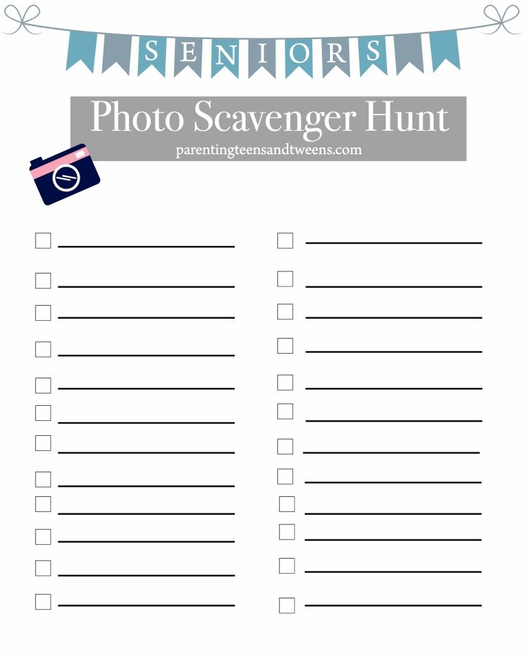 Graduation Photo Scavenger Hunt