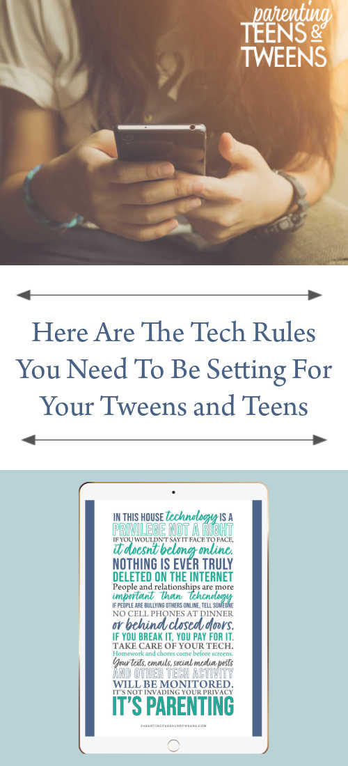Here Are The Tech Rules You Need To Be Setting For Your Tweens and Teens